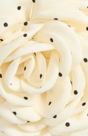 L. Erickson Kennedy Polka Dot Rosette Claw Clip