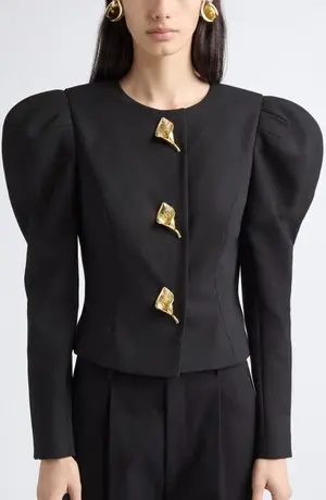 Carolina Herrera Calla Lily Clip-on Earrings