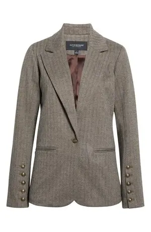 LIVERPOOL Herringbone Tweed Blazer