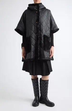 Moncler Wool Gabardine Midi Skirt