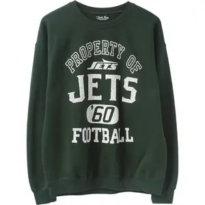 Junk Food Jets Property Crewneck Cotton Blend Sweatshirt - Dark Green