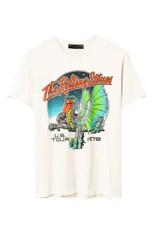 Junk Food Rolling Stones U.s. Graphic T-shirt - Birch