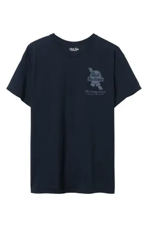 Junk Food Pabst Blue Ribbon® Cotton Graphic T-shirt