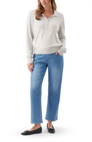 RIPE MATERNITY Teddy Straight Leg Maternity Jeans - Classic Blue
