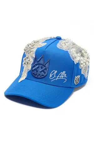 CULT OF INDIVIDUALITY X El Alfa Embroidered Snapback Five-panel Cap - Blue