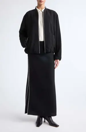 Lafayette 148 New York Piped Straight Skirt
