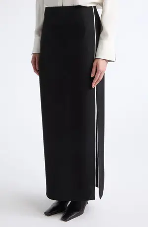 Lafayette 148 New York Piped Straight Skirt
