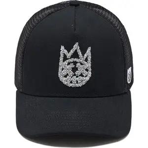 CULT OF INDIVIDUALITY Crystal Shimuchan Logo Trucker Hat - Black