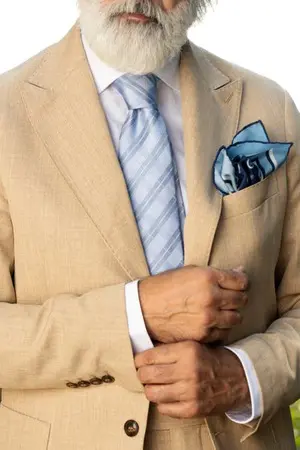 ELIZABETTA Moscatosilk Jacquard Tie - Sky Blue