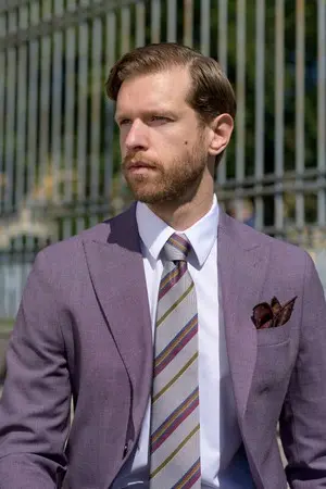 ELIZABETTA Luganosilk Jacquard Tie For - Grey