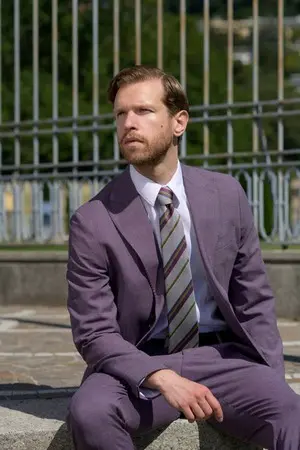 ELIZABETTA Luganosilk Jacquard Tie For - Grey