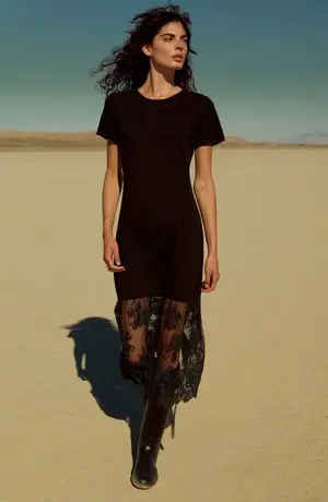 PROJECT SOCIAL T Lace T-shirt Dress