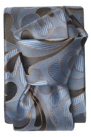 ELIZABETTA Coradosilk Jacquard Tie For - Blue