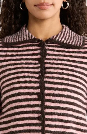 NOBODY'S CHILD Striped Cardigan
