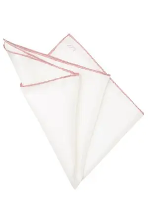 ELIZABETTA Mont Blancsilk Pocket Square For Men Pink