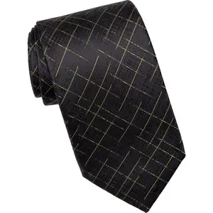 ELIZABETTA Morandi Silk Jacquard Neck Tie - Black