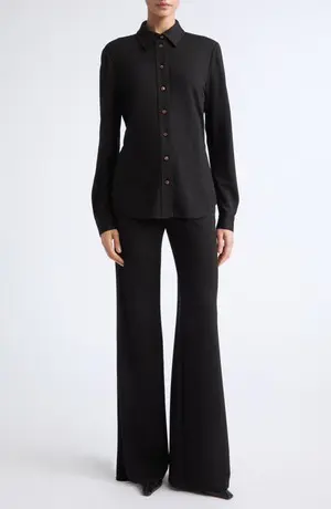 Lafayette 148 New York Long Sleeve Button Down Shirt