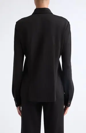 Lafayette 148 New York Long Sleeve Button Down Shirt