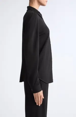 Lafayette 148 New York Long Sleeve Button Down Shirt