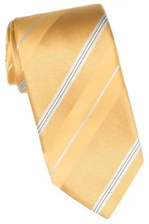 ELIZABETTA Toledosilk Jacquard Tie For - Yellow