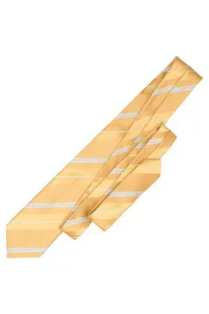 ELIZABETTA Toledosilk Jacquard Tie For - Yellow