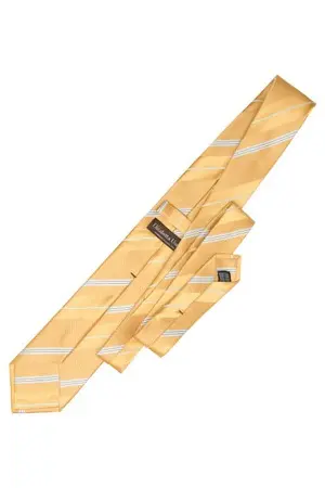 ELIZABETTA Toledosilk Jacquard Tie For - Yellow