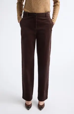 Lafayette 148 New York Kent Stretch Corduroy Barrel Leg Pants