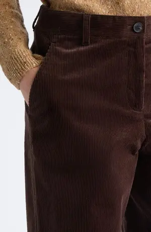 Lafayette 148 New York Kent Stretch Corduroy Barrel Leg Pants