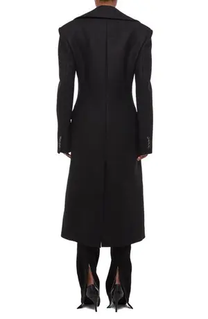 Helmut Lang Sculptural Wool Blend Coat