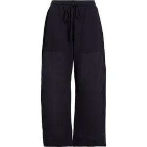 LESET James Mixed Media Drawstring Pants