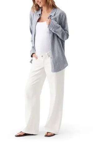 RIPE MATERNITY Millie Button Up St Maternity Shirt