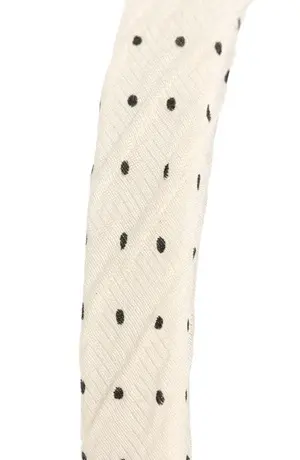 L. Erickson Elora Polka Dot Headband - White/black