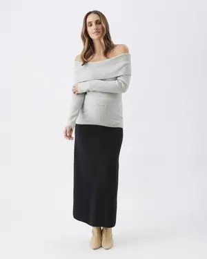 RIPE MATERNITY Maisy Off Shoulder Knit