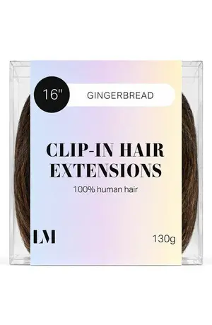 LOCKS AND MANE 16-inch Clip-in Human Hair Extensions Gingerbread