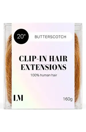 LOCKS AND MANE 20-inch Human Hair Clip-in Extensions - Butterscotch