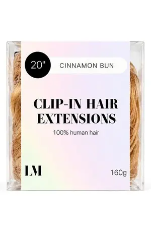 LOCKS AND MANE 20-inch Human Hair Clip-in Extensions - Cinnamon Bun