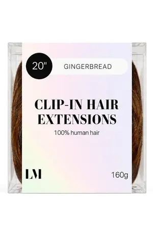 LOCKS AND MANE 20-inch Human Hair Clip-in Extensions - Gingerbread