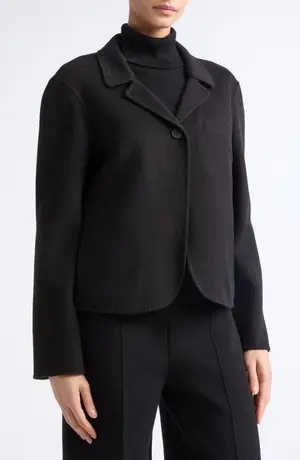 Lafayette 148 New York Wool & Cashmere Notch Lapel Blazer