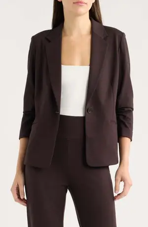 Anne Klein One-button Notched Lapel Jacket