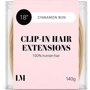 LOCKS AND MANE 18-inch Clip-in Human Hair Extensions Butterscotch