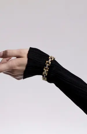 Nadri Celine Cubic Zirconia Watch Chain Bracelet