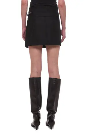 Helmut Lang Saddle Belted Miniskirt