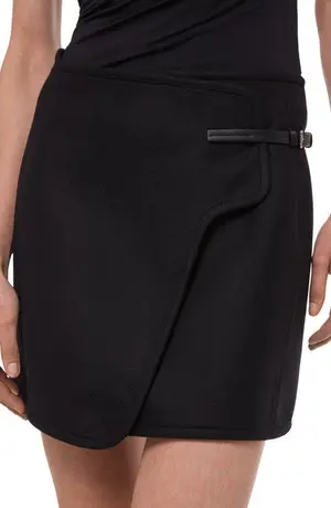 Helmut Lang Saddle Belted Miniskirt
