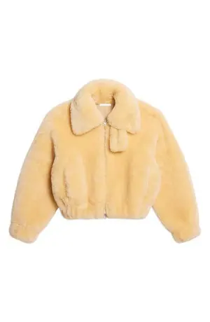 Helmut Lang Genuine Shearling Bomber Jacket