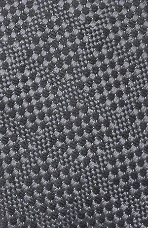 Nordstrom Cain Grid Silk Jacquard Neck Tie - Black