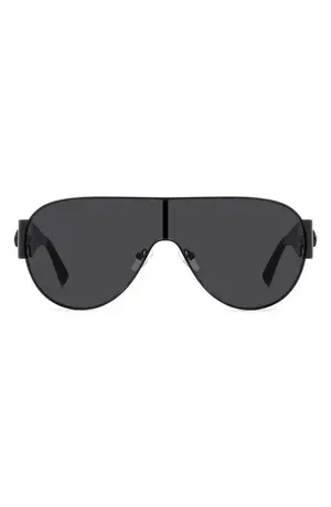Kurt Geiger 99mm Oversize Shield Sunglasses - Black/grey