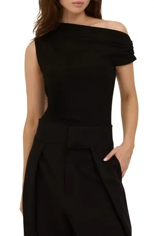 PROJECT SOCIAL T PROJECT SOCIAL T Laurel Off-The-Shoulder Top Black
