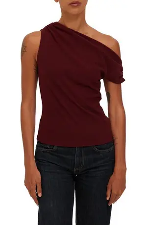 PROJECT SOCIAL T Laurel Off-the-shoulder Top - Dark Cherry
