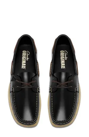 Clarks Godney Leather Boat Shoe