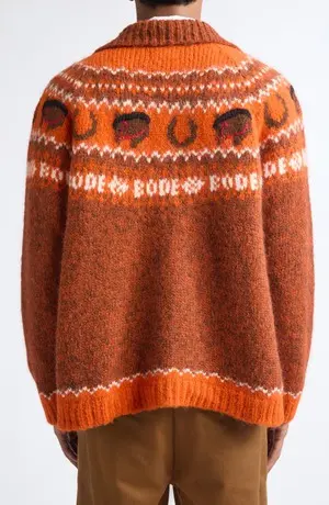 BODE Corral Superfine Alpaca Blend Cardigan